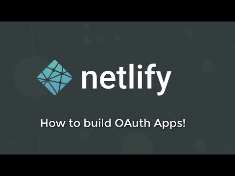 Building an app with Netlify OAuth