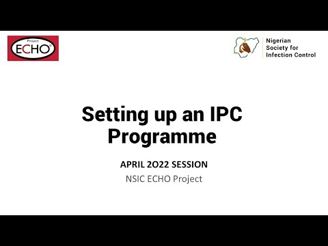 Setting up an Infection Prevention and Control (IPC) Programme