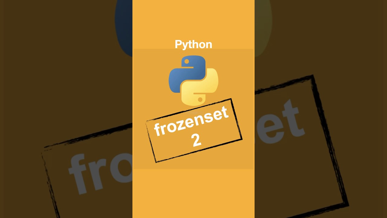 frozenset 2 Python Built-in Functions #coding #python #programming