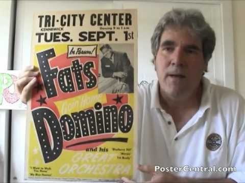 1950s Concert Posters – Coasters, Fats Domino, Ritchie Valens ...