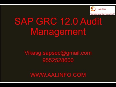 SAP GRC 12.0 Audit Management demo 2024 03 03 17 05 GMT+5 30