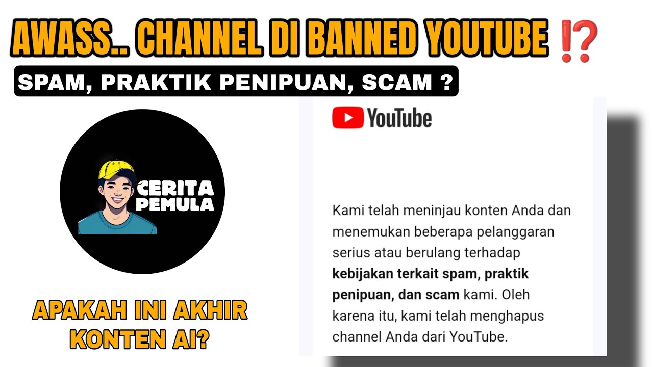 AWASS.. CHANNEL BISA DI BANNED YOUTUBE ‼️ | KEBIJAKAN BARU YOUTUBE MULAI JULI 2025