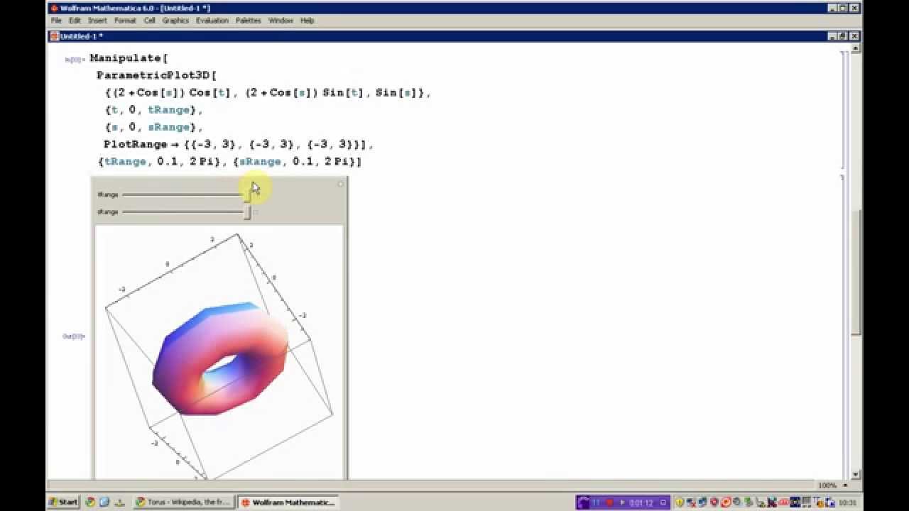 Torus - Doughnut Plotting in Mathematica