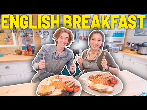 Americans Try To Cook & Eat Full English Breakfast For The First Time