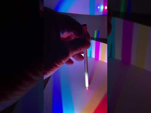 Color Light Experiment - Blue, green, and red lights make white light