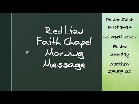 Morning Message April 20 2025