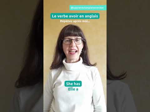 Anglais : le verbe avoir au présent