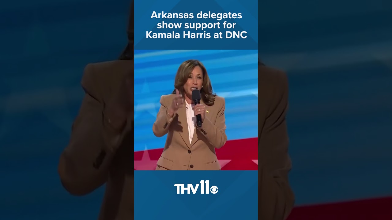 Arkansas delegates show support for Harris at DNC