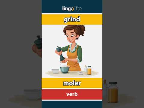 🇬🇧🇪🇸 grind - moler : learn English : aprendamos inglés : vocabulary builder