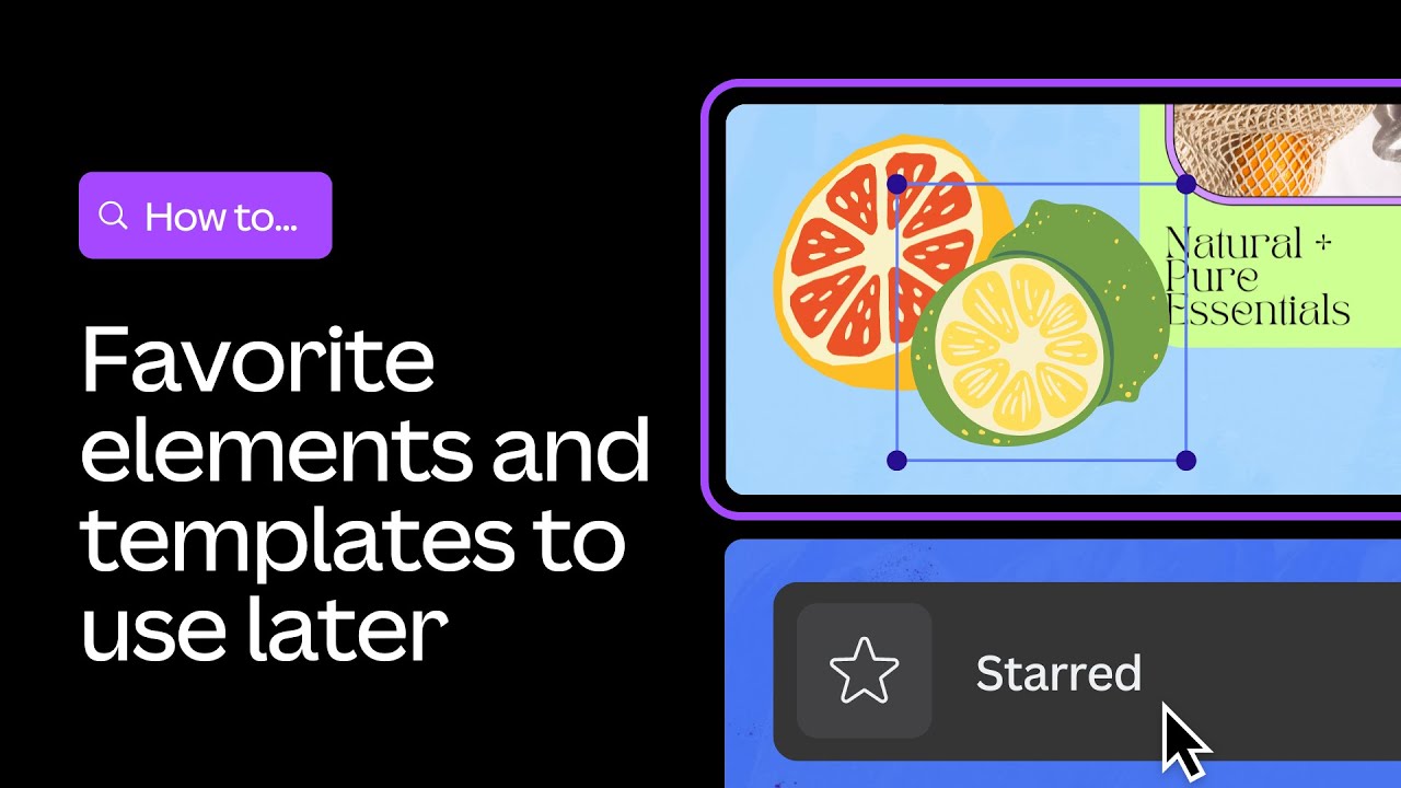 How to favorite elements and templates in Canva