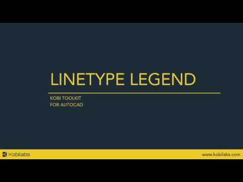 AutoCAD Linetype Legend - Kobi Toolkit