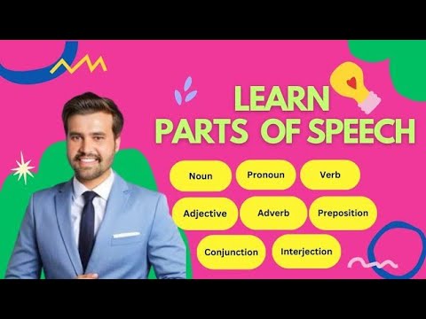 PARTS OF SPEECH in English grammar | NOUN, PRONOUN, VERB, ADVERB, ADJECTIVE, PREPOSITION in hindi