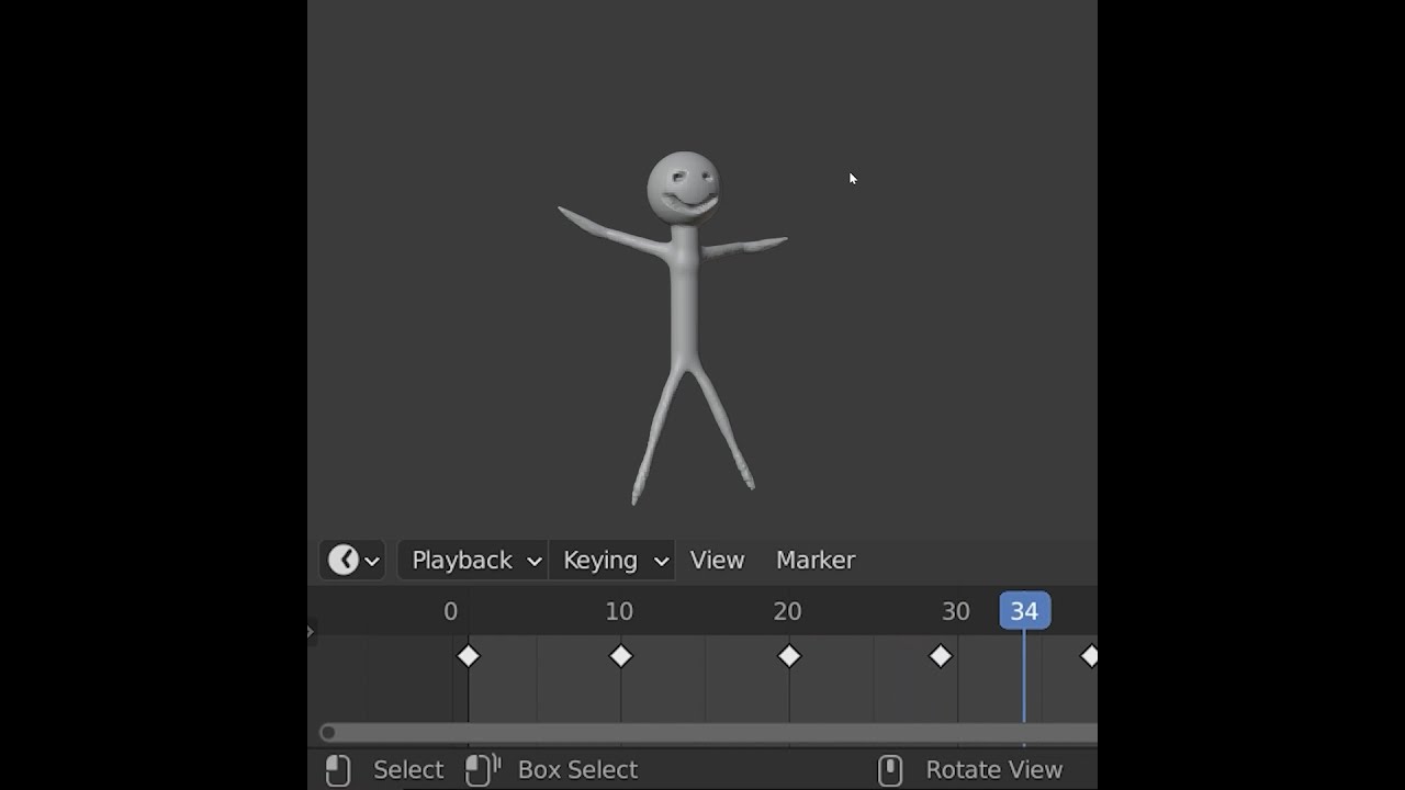 Learn Blender Rigging and Animation in 1 Minute!
