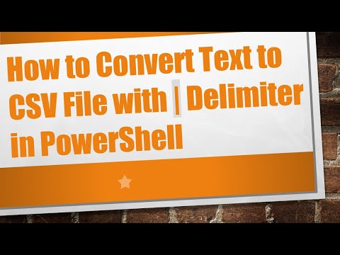 How to Convert Text to CSV File with | Delimiter in PowerShell