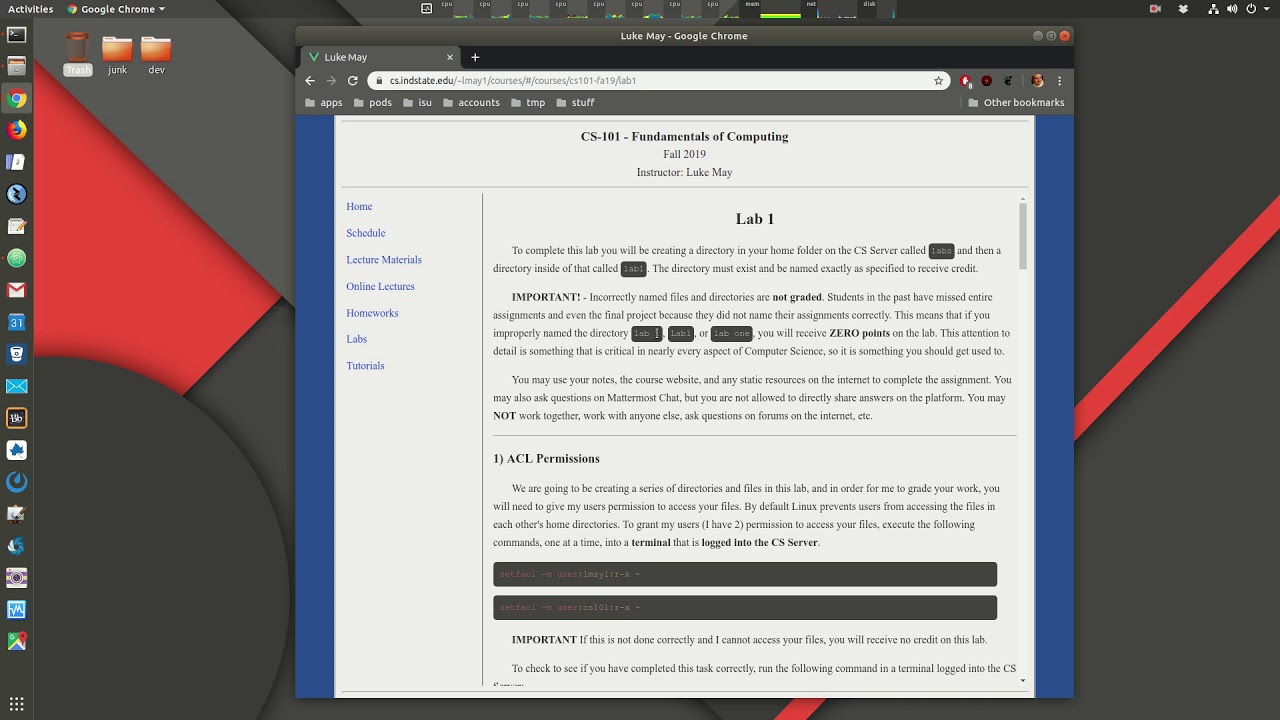 CS 101 Course Website Fall 2019