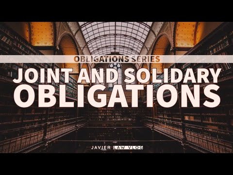 Obligations 9: Joint & Solidary Obligations