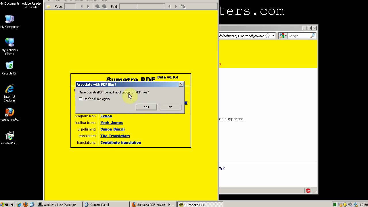 Go Open Source:  Sumatra PDF Reader