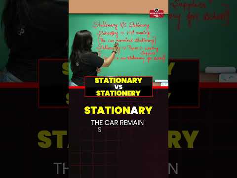 STATIONARY vs STATIONERY? A Simple Trick to Remember! ππ΅βπ« #Shorts #pw