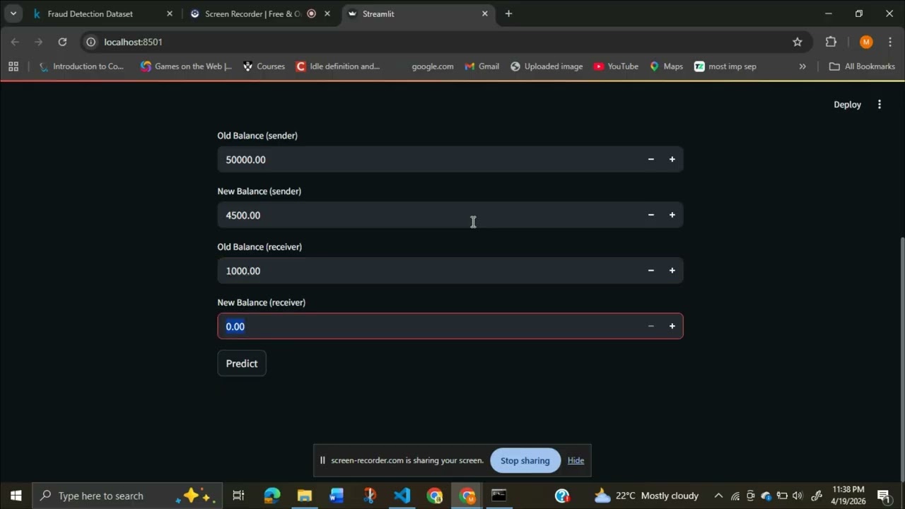 fraud detection project