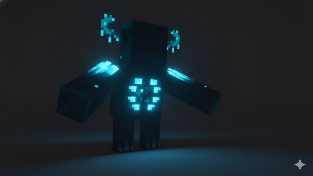 Minecraft Style Warden Rig for Prisma 3D