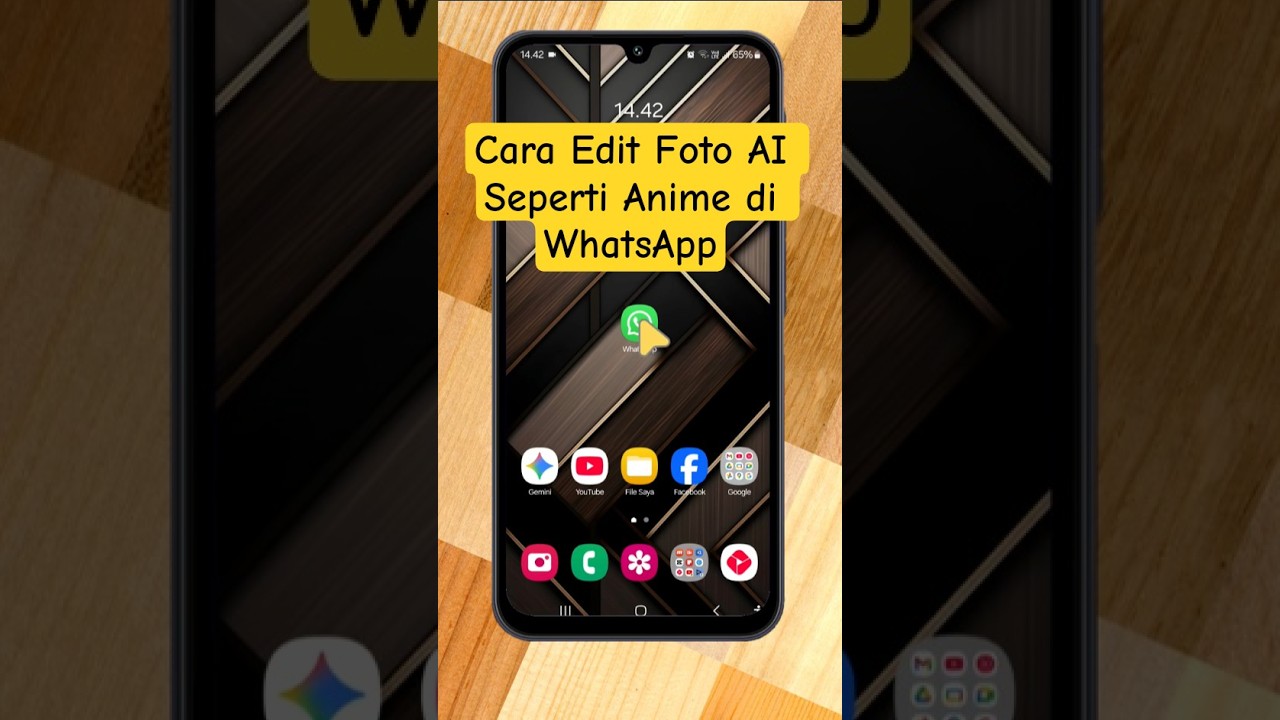 Cara Edit Foto AI Seperti Anime di WhatsApp #editfotoaiwhatsapp #editfotoanimewhatsapp #editfotoai