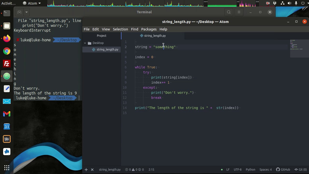 Python 3 - Make a Function to Find String Lengths