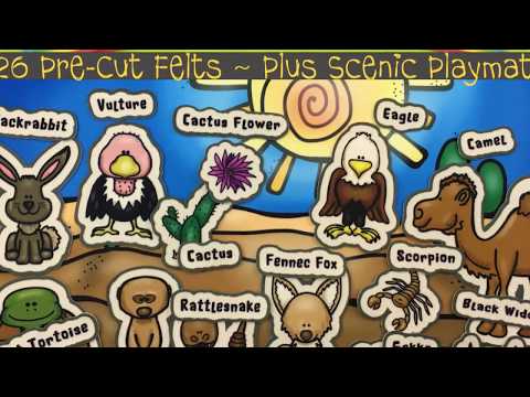 Desert Habitat & Their Names | Felt Board Story for Preschoolers (Demo)