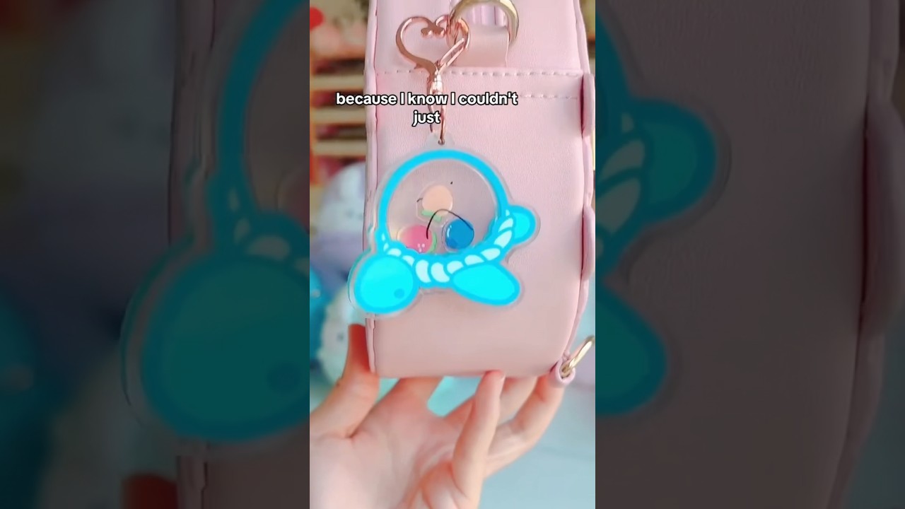 Getting SHARPIE in your shaker keychain 😩🩵 #kawaii #keychain