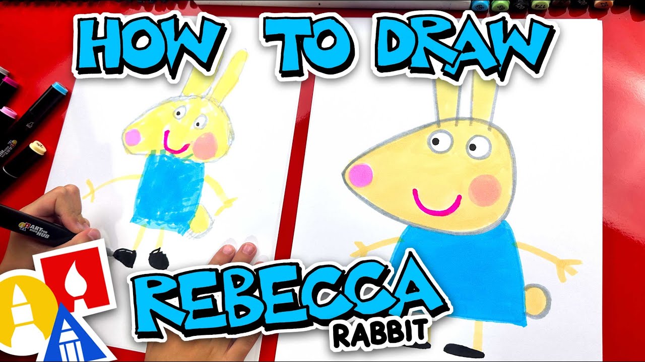 How To Draw Rebecca Rabbit From Peppa Pig