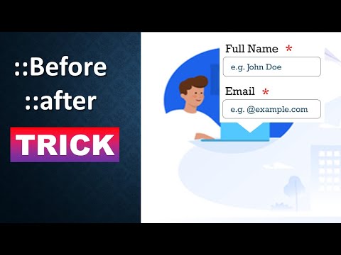 Adding asterisk * on required fields | Before, After CSS Tip | CSS Tutorial | Knowledge MeetUp