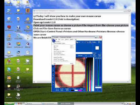 How to make mouse cursor using IconArt 2.0