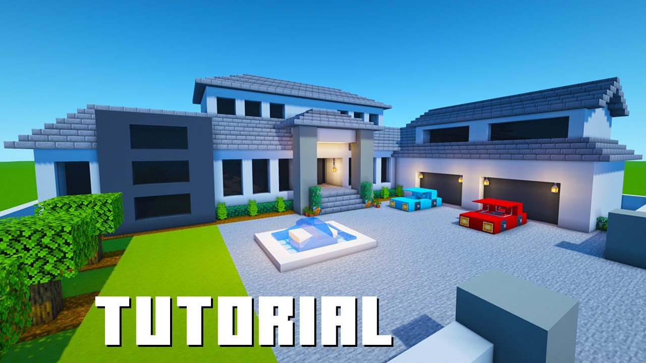 Minecraft Tutorial: How To Make A Massive Modern Suburban Mansion ...