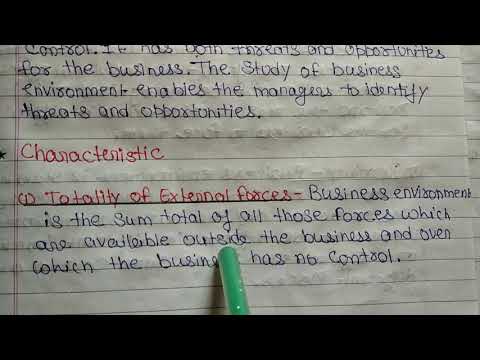 business environment (meaning and characteristics)....