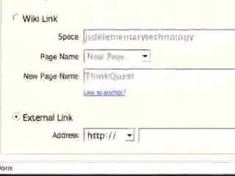 Linking External Websites to a Wiki Site
