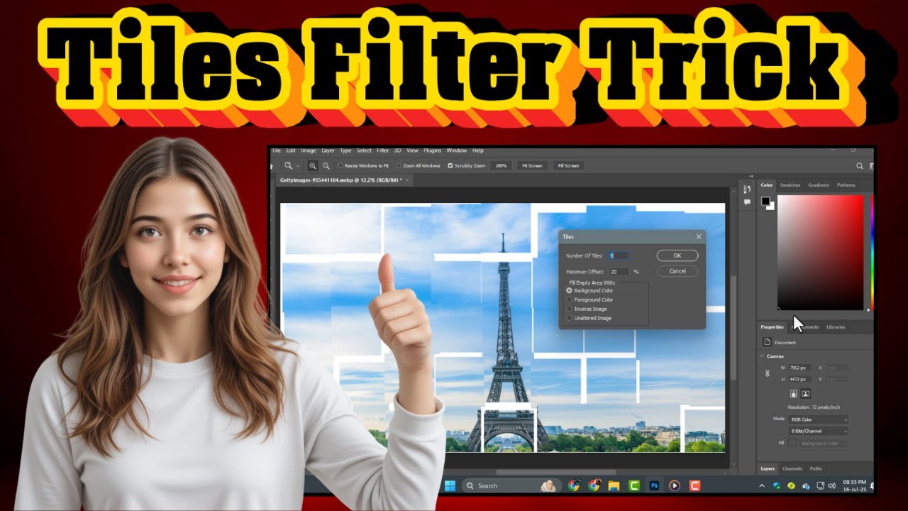 How To Use the Tiles Filter in Photoshop - Step-by-Step Guide