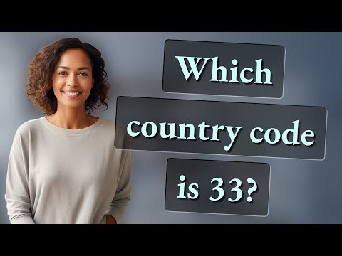 Which country code is 33?