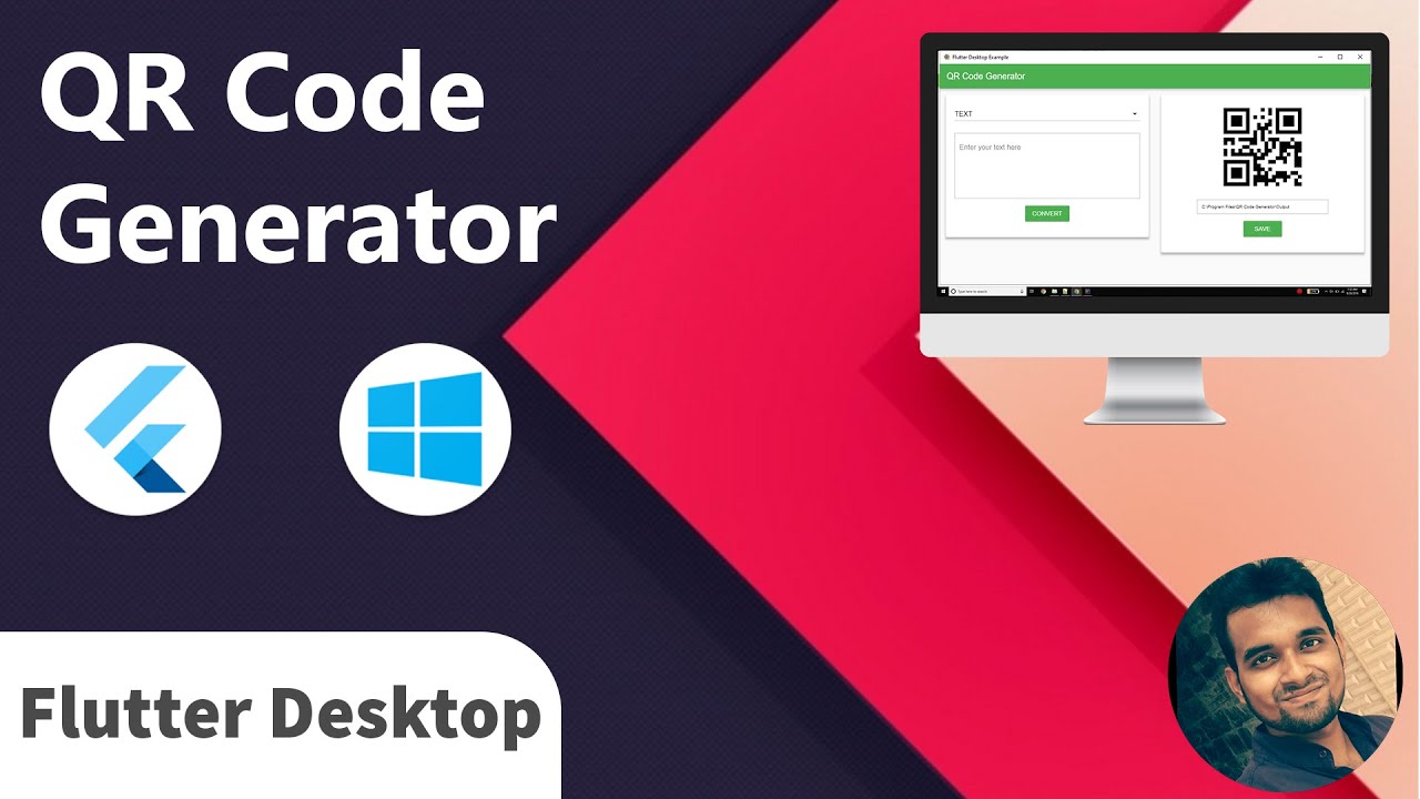 QR Code Generator Windows App in Flutter Desktop (Technical Preview)