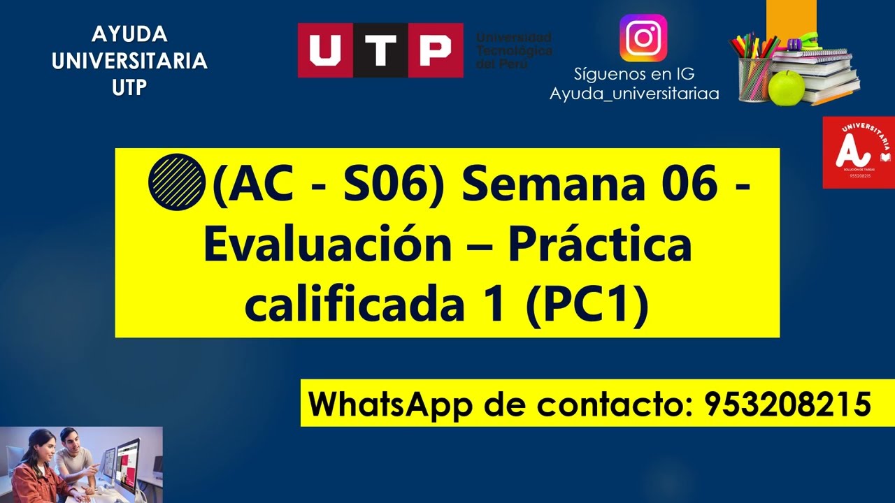 🔴(AC - S06) Semana 06 - Evaluación – Práctica calificada 1 (PC1) - DESAFÍOS
