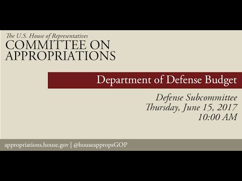 Hearing: Department of Defense (EventID=106086)