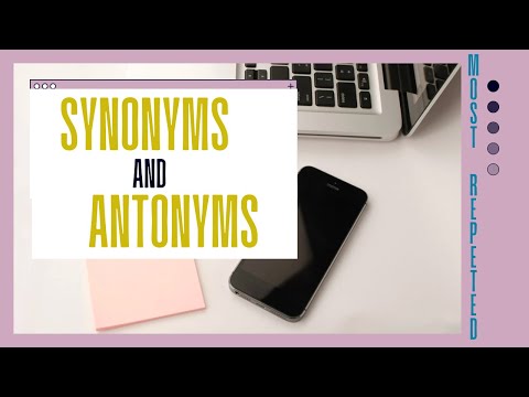 Most repeated Synonym and Antonym for CSS, PMS, CCE & other Competitive exams|Elite Scholars' zone