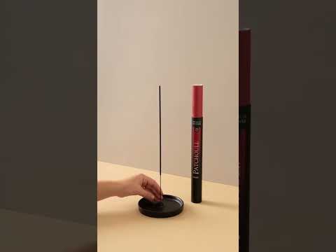 Simply Patchouli Incense with Black Ceramic Incense Holder