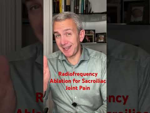 Radiofrequency Ablation for Sacroiliac Joint Pain #arthritisawareness #doctor #sacroiliacjoint