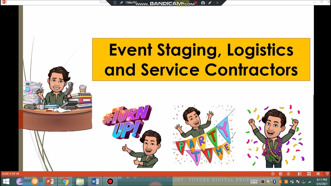 HPC 212: EVENT STAGING, LOGISTICS AND SERVICE CONTRACTOR part 1