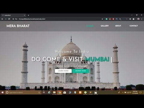 Create Animated Website Using HTML5 & CSS3 in Hindi with Free Source Code 2021