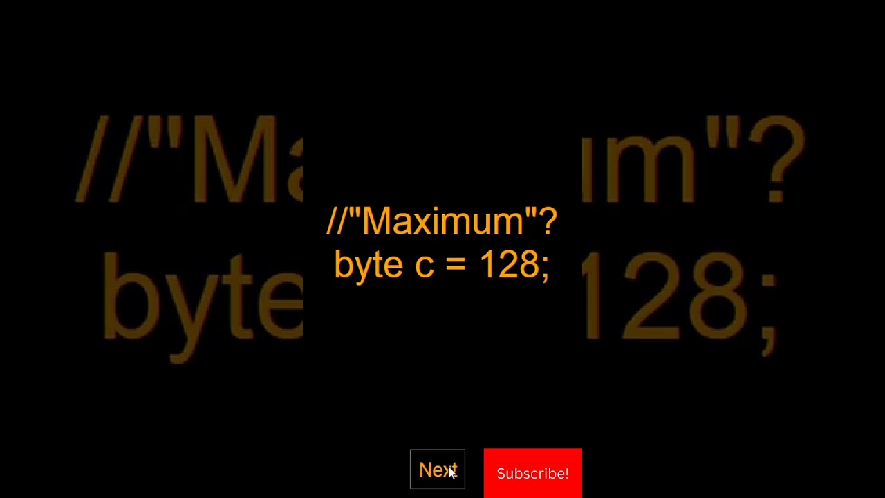 Java Byte Data Type | Java Tutorial For Beginners
