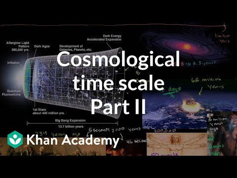 Cosmological time scale 2 (video) | Khan Academy