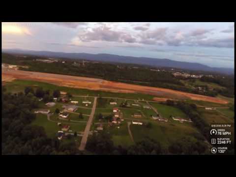 Landing GCY Greenville Green Co Airport Skylane Cessna