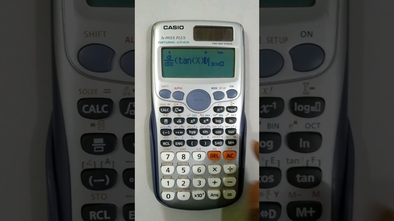 Differentiation of Tanx in Scientific calculator| #conversion #constant #scientificcalculator