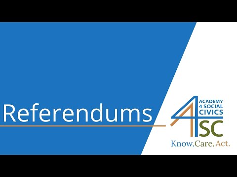Referendums: A Tool for Unity or Division? - Democratic Theory Series | Academy 4 Social Change