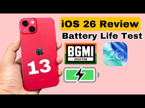 iPHONE 13 BGMI TEST ON iOS 26 || iPhone 13 Battery Life Test on iOS 26 || TECHBAG ||